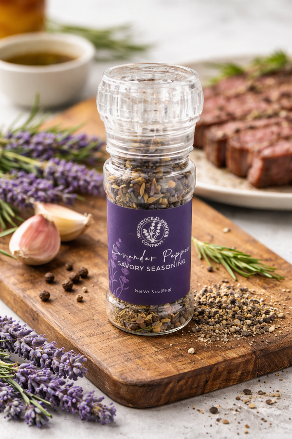 Lavender Pepper Savory Seasoning – Woodstock Lavender Co.